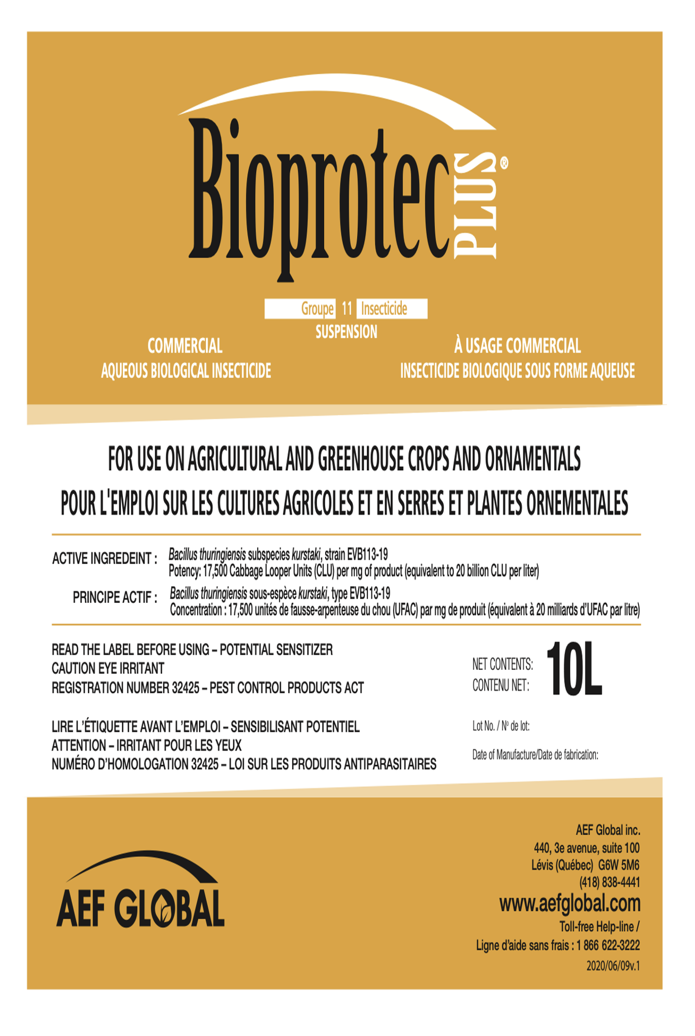 Bioprotec PLUS - QualiCan QAP Services Inc.