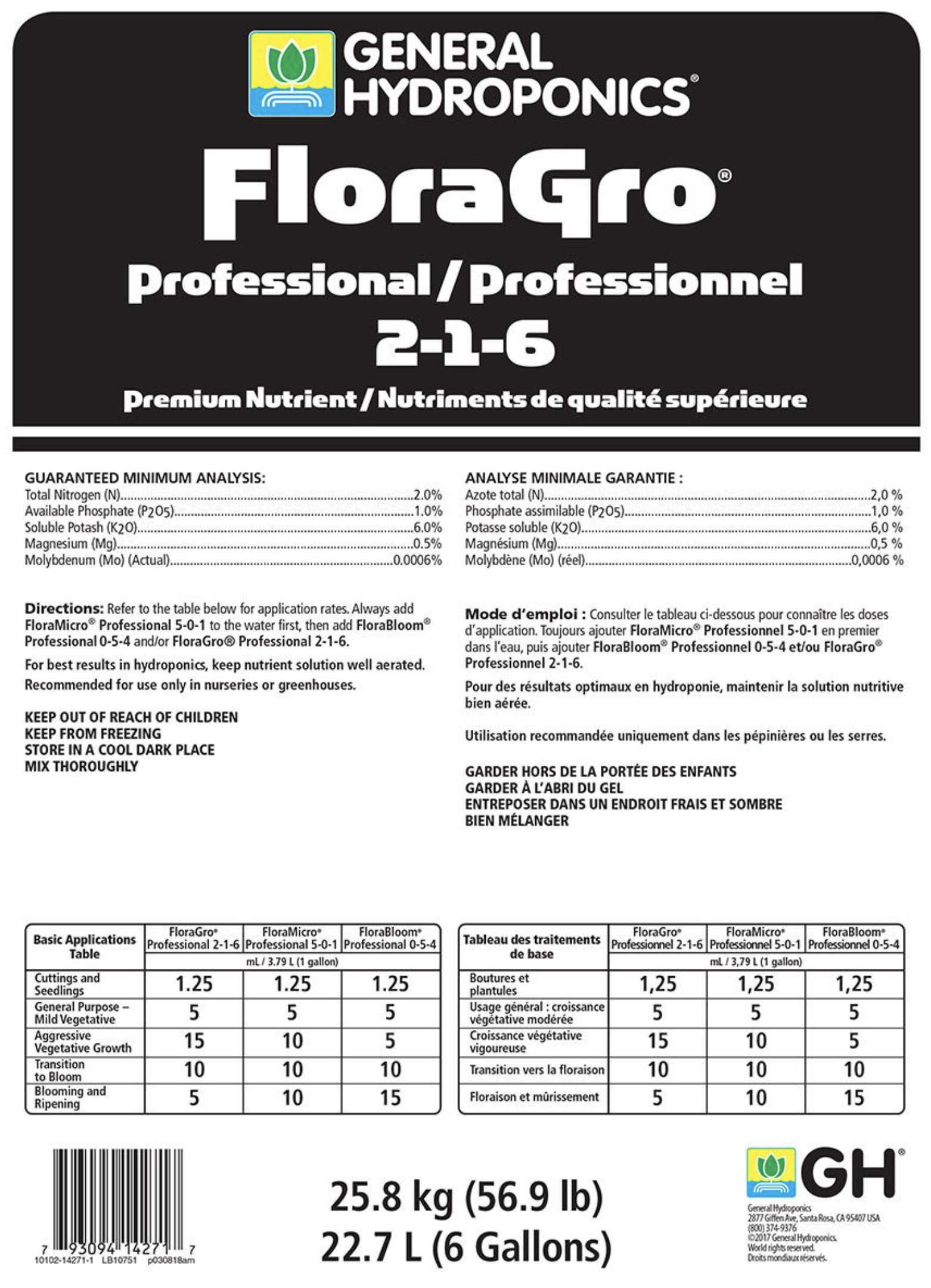 FloraGro Professional - QualiCan QAP Services Inc.