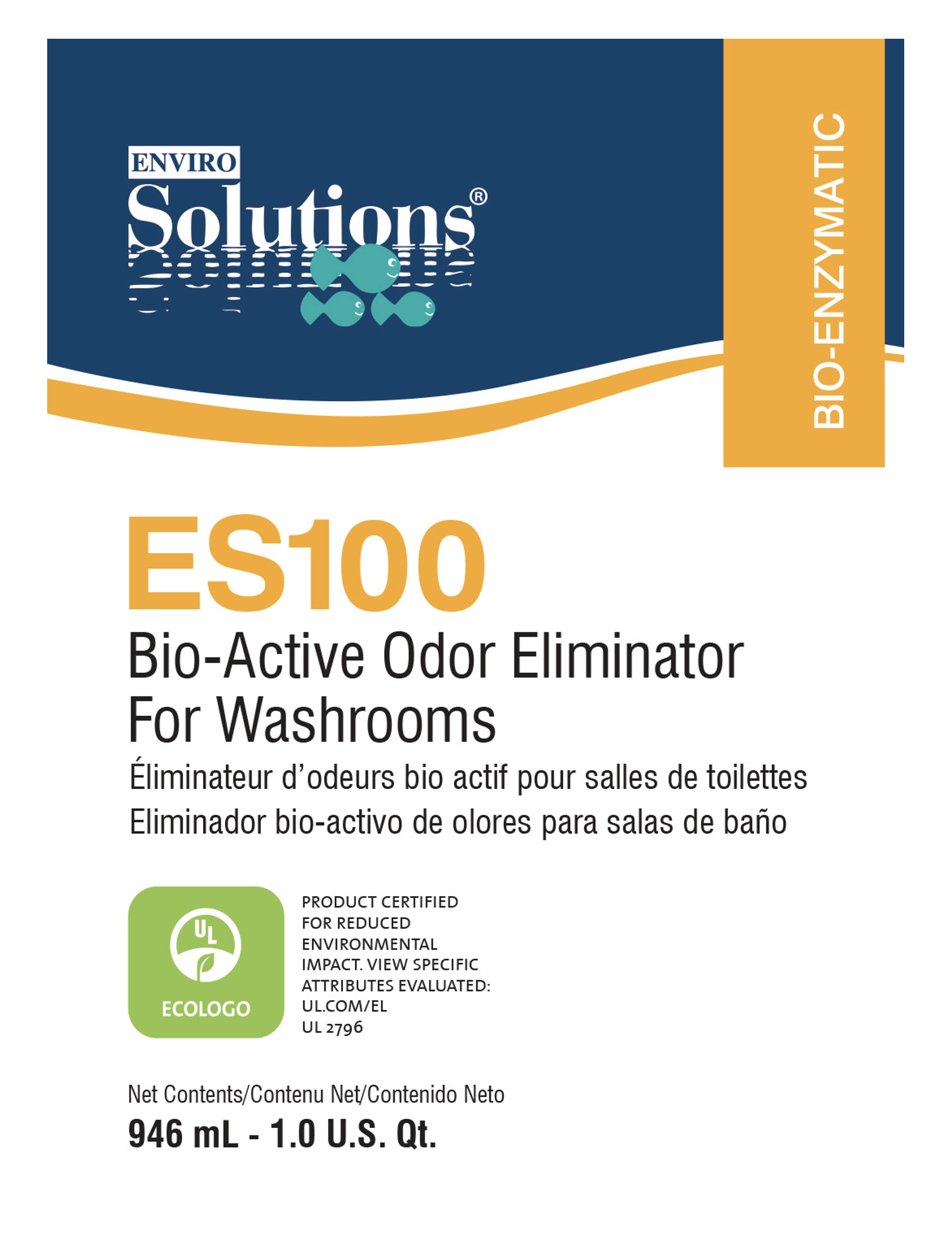 ES100 Bio-Active Odor Eliminator for Washrooms - QualiCan QAP Services Inc.