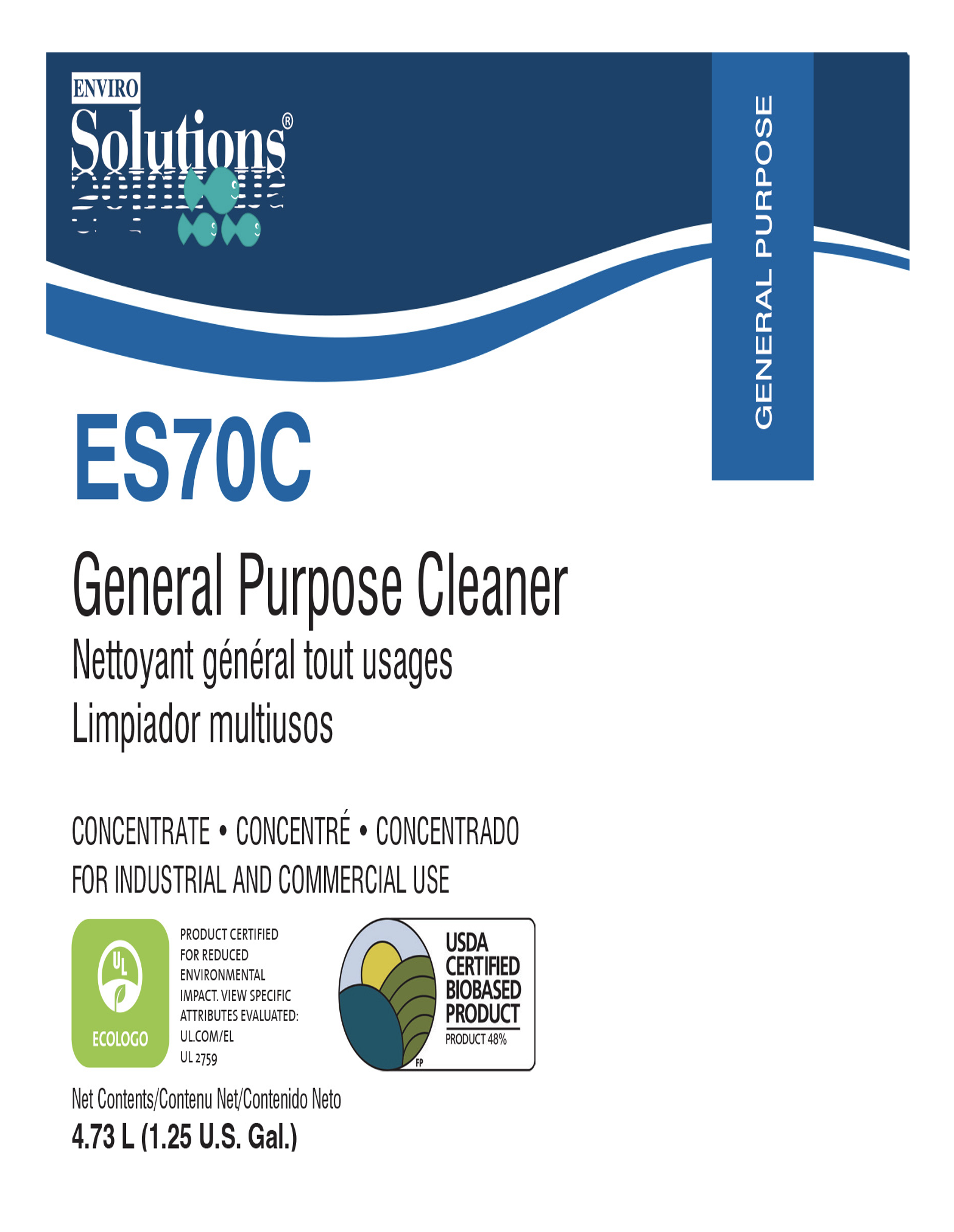 ES70C General Purpose Cleaner - QualiCan QAP Services Inc.