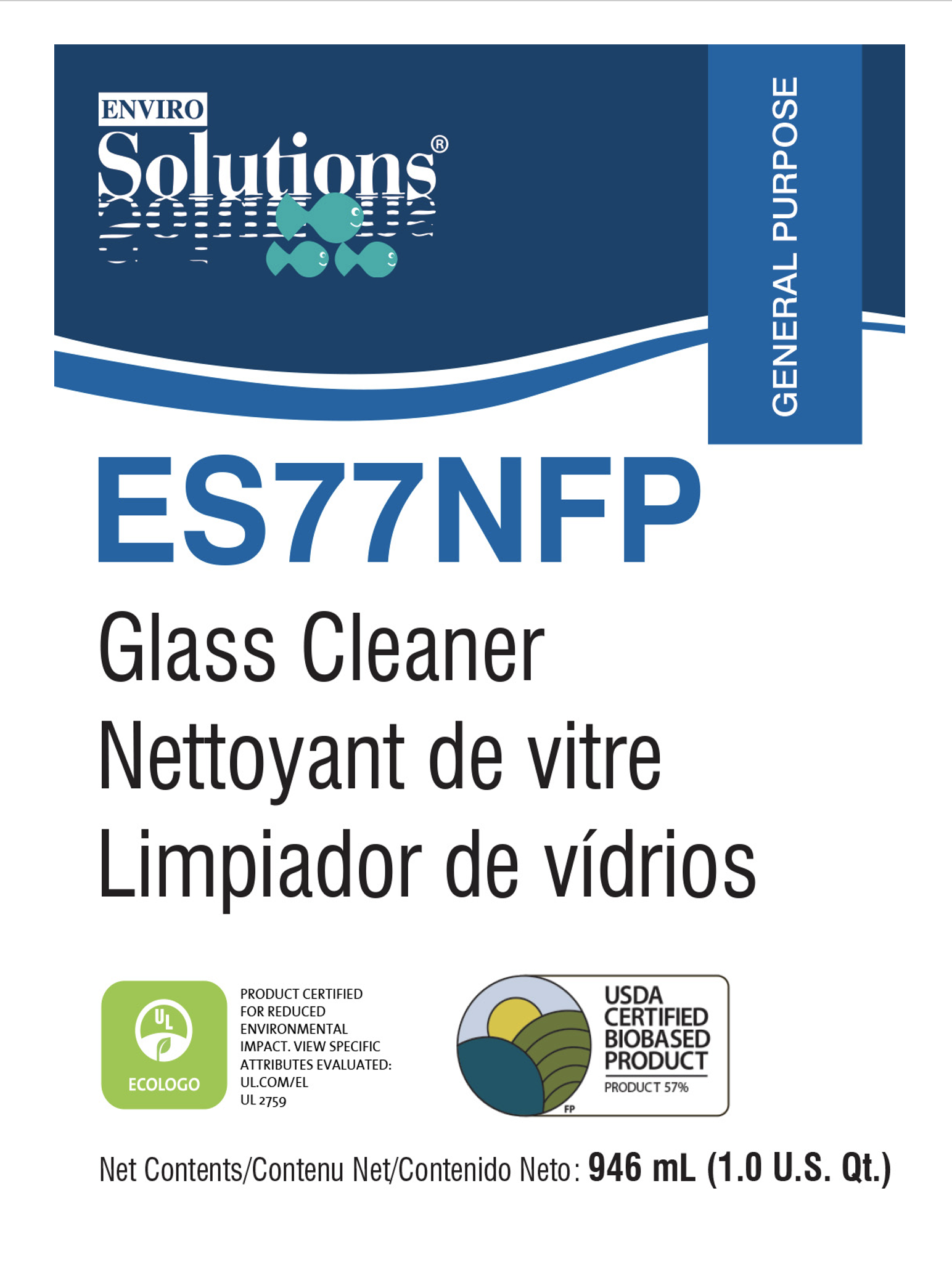 ES77NFP No Flash Point Glass Cleaner - QualiCan QAP Services Inc.