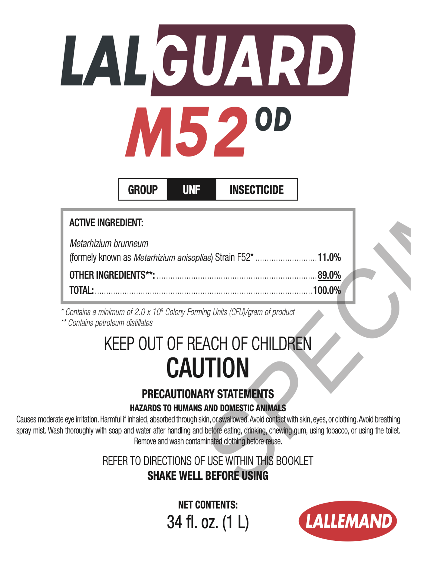 Lalguard M52 OD - QualiCan QAP Services Inc.