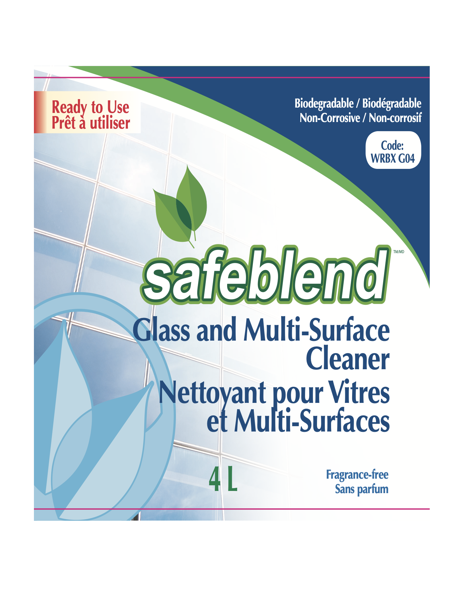 Safeblend Glass & Multi-Surface Cleaner RTU - QualiCan QAP Services Inc.