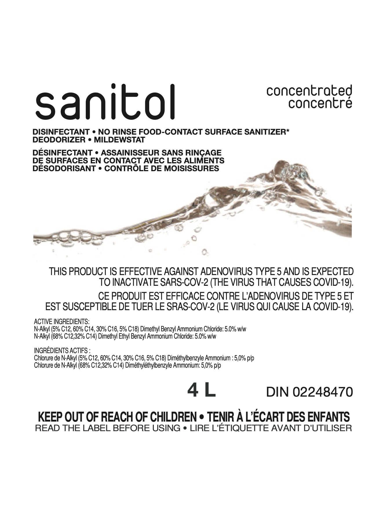 Sanitol - QualiCan QAP Services Inc.