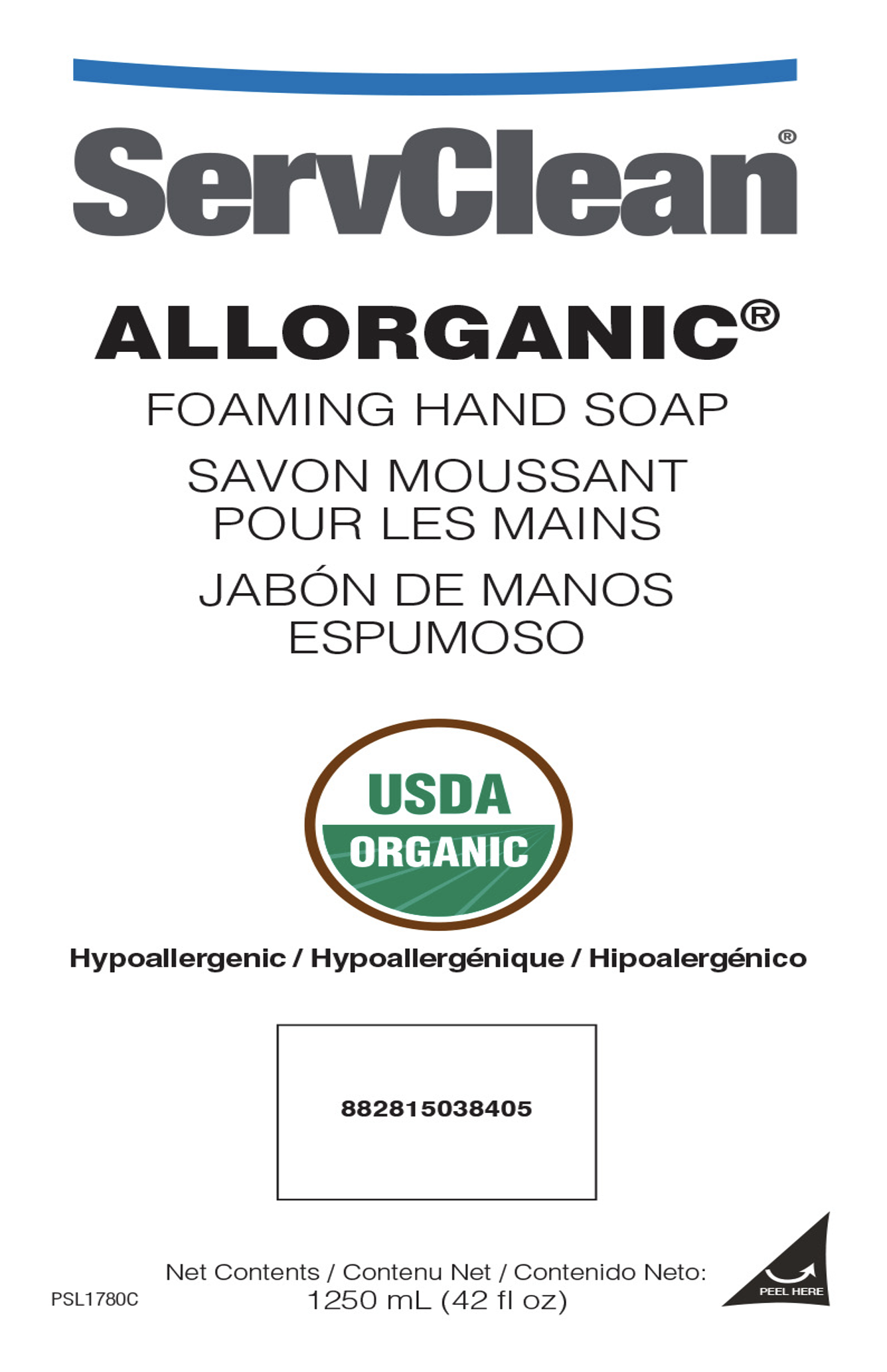 ServClean® ALLORGANIC® Foaming Hand Soap - QualiCan QAP Services Inc.