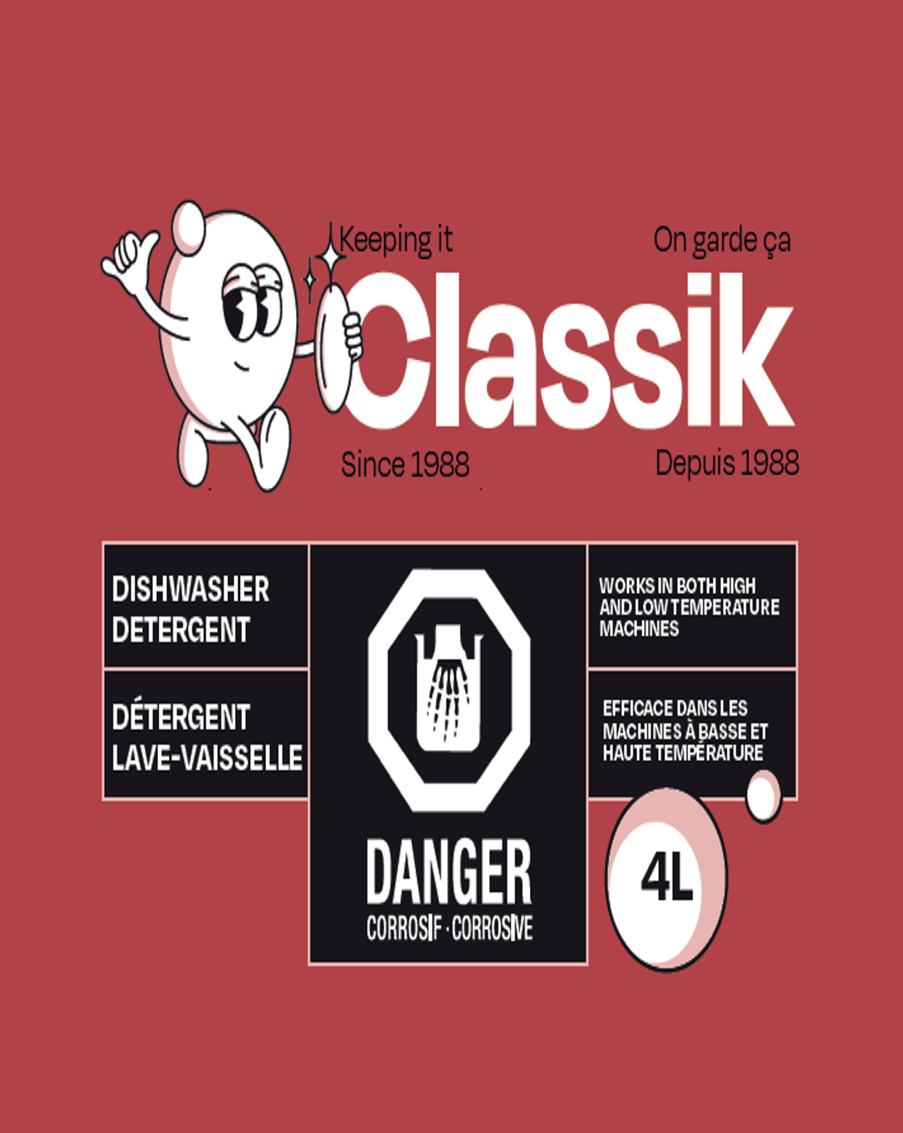 Classik Dishwashing Detergent - QualiCan QAP Services Inc.