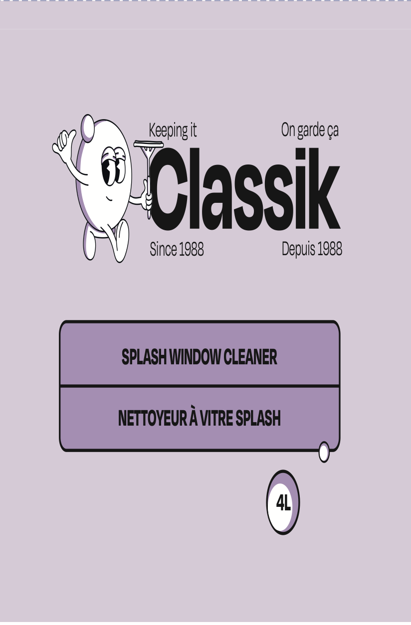 Classik Splash Window Cleaner - QualiCan QAP Services Inc.