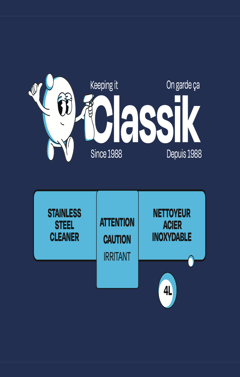 Classik Stainless Steel Cleaner - QualiCan QAP Services Inc.
